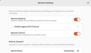 How To Enable And Use Remote Desktop On Ubuntu - Linux Start