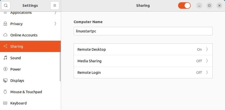 How To Enable And Use Remote Desktop On Ubuntu - Linux Start