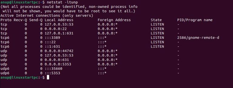 How To Find Open Ports On Ubuntu - Linux Start